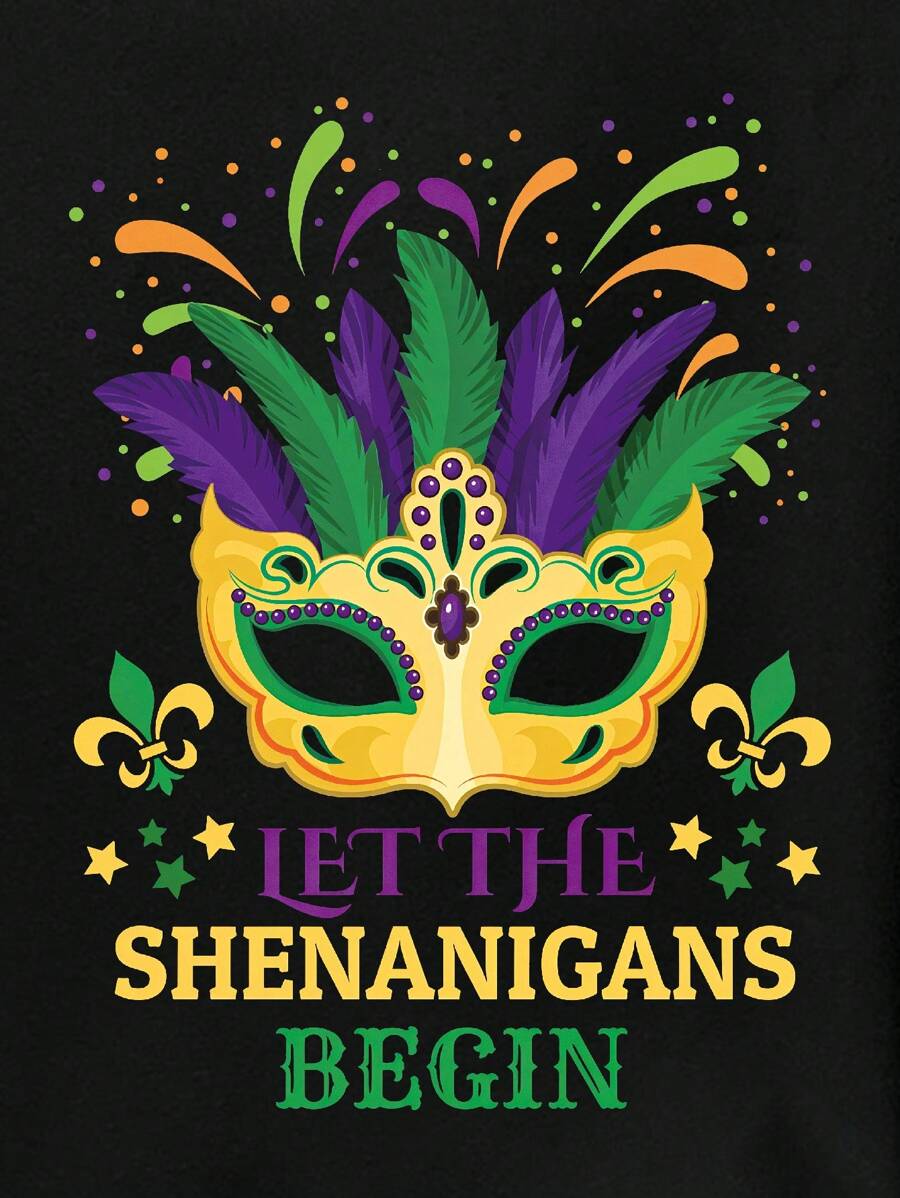 SHEIN LUNE Plus Size Carnival Halloween Mask Party Themed Dress For ...