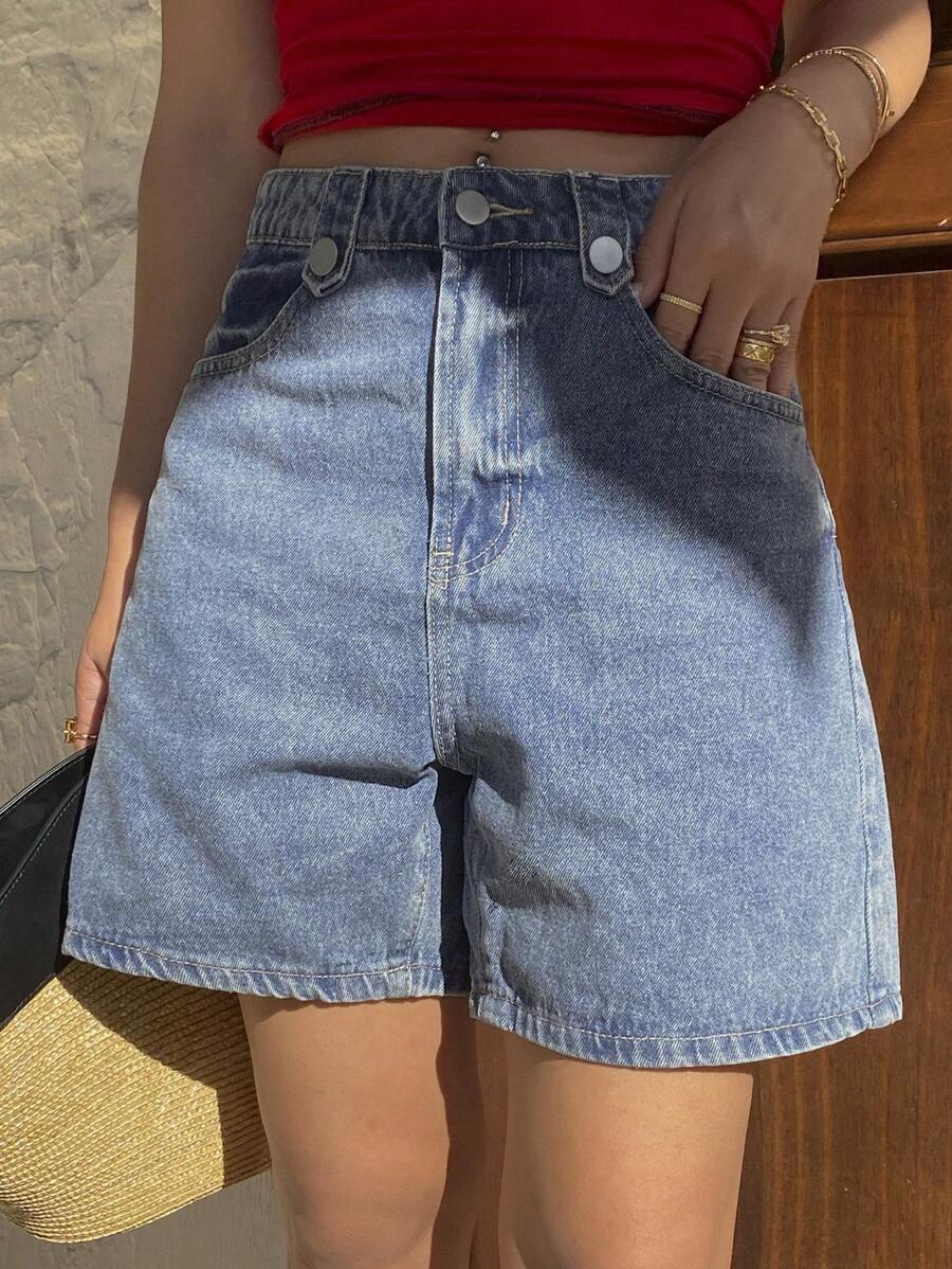 Livesso Women's Casual Denim Shorts, Minimalist Fashion For Everyday ...