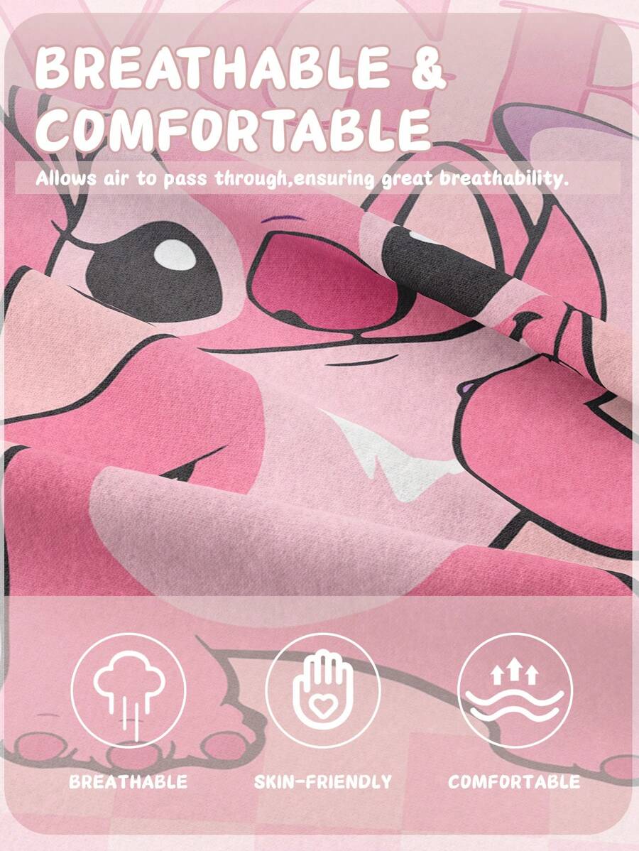 Disney 1pc Stitch Fitted Sheet, Disney Bedding, Mattress Protector, Bed ...