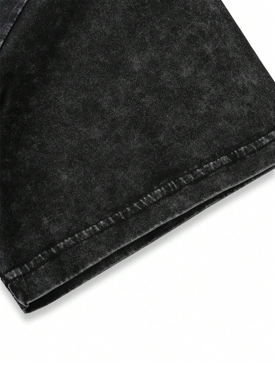 Manfinity EMRG Men's Casual Car Logo Print Short Sleeve T-Shirt | SHEIN USA