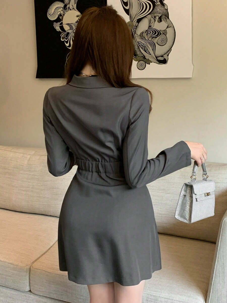 DAZY Women Spring Style First Date Outfit Simple Design Long Dress ...