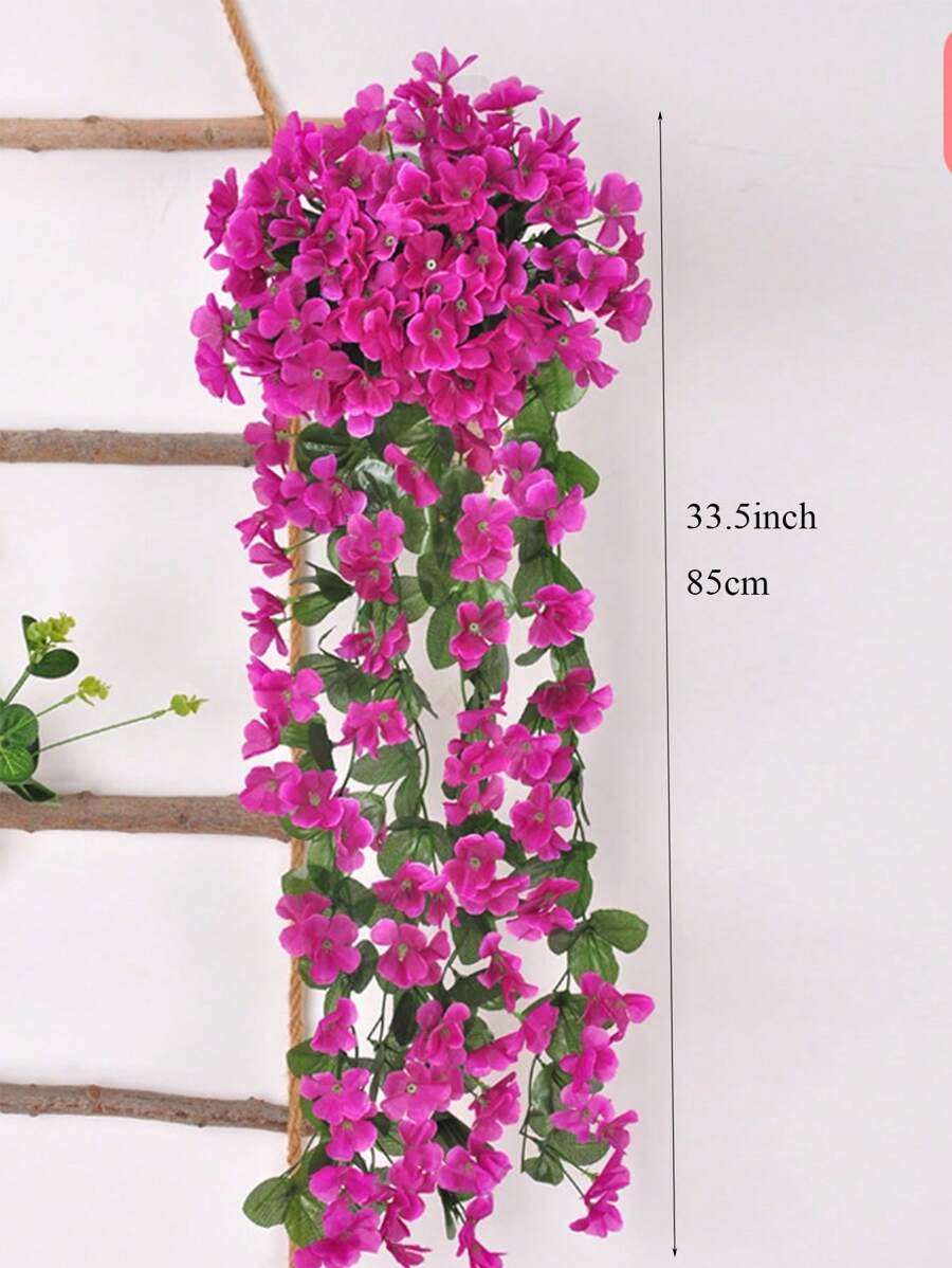 1bunch, 85cm/33.5inch Fake Violet Hanging Flowers, Artificial Decor ...