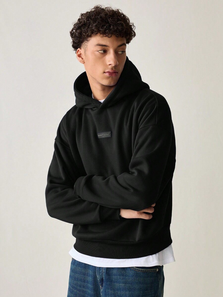 Manfinity Techy Men's Knitted Fashion Casual Solid Color Loose Fit ...