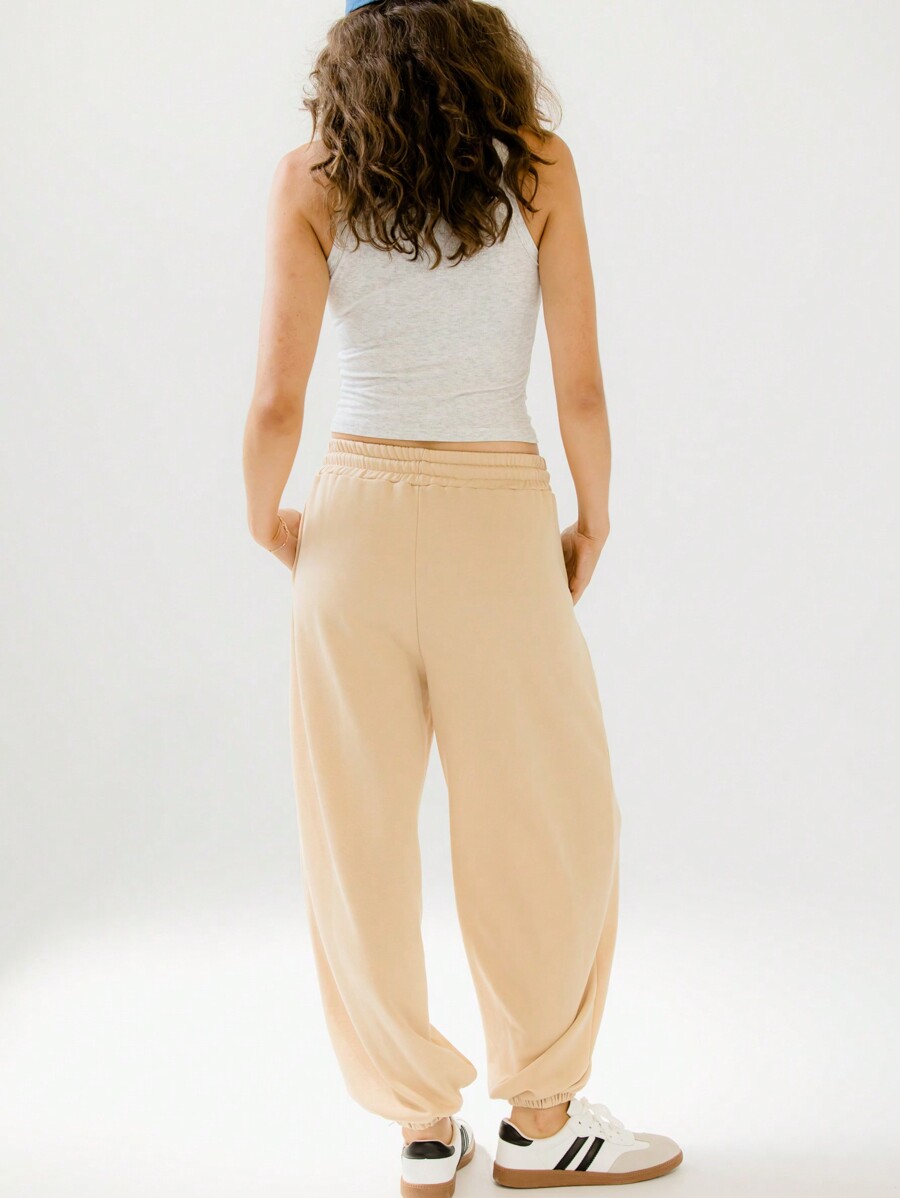 Aralina Pantalon de danse décontracté et léger en jersey avec poignets ...