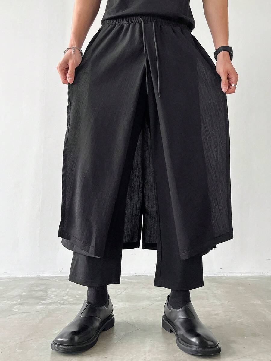 Manfinity EMRG Men's Casual Commute Solid Color 2 In 1 Pants | SHEIN EUR