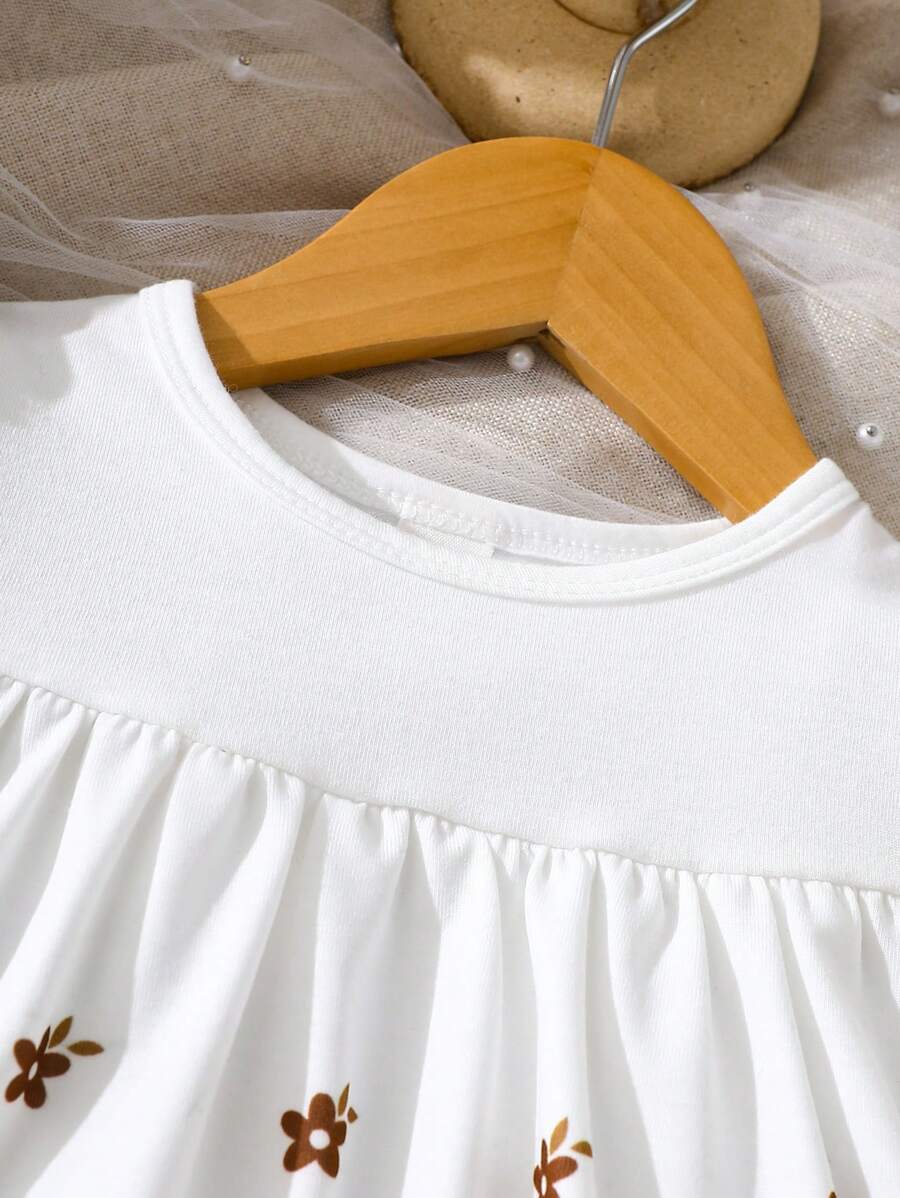 SHEIN 2 peças/conjunto Conjunto para Menina Bebê com Top de Moletom ...