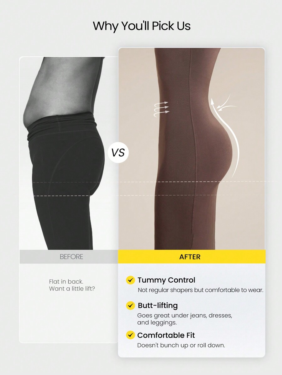 GLOWMODE Sculpt Fit High-Rise Waist Tummy Control Butt-Lifting ...