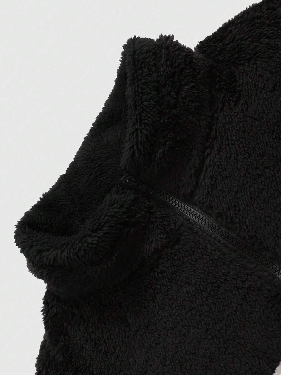 Manfinity Hypemode Men's Black-White-Gray Color Block Contrasting ...