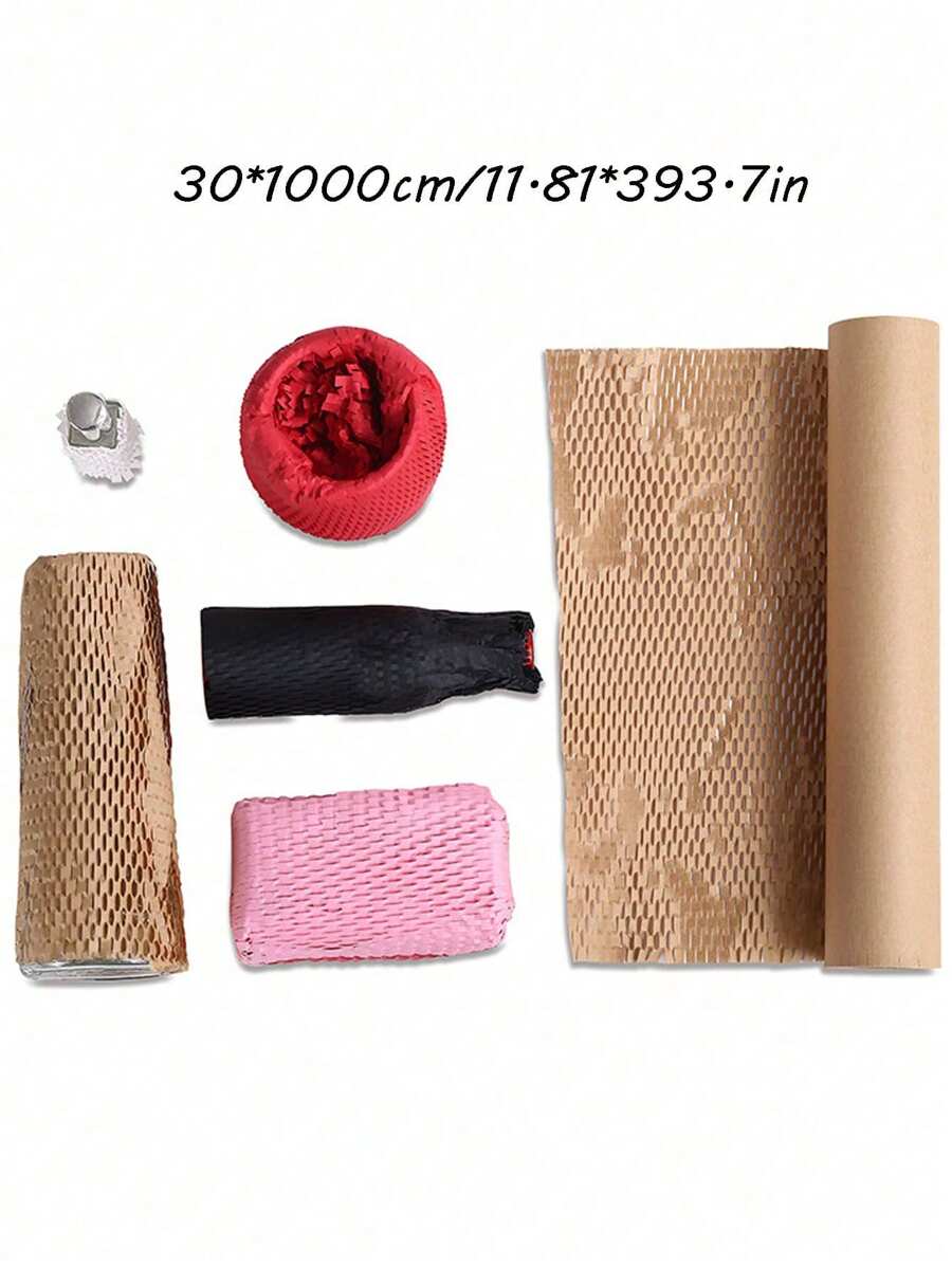 10M Packaging Paper Honeycomb Cushioning Roll Perforated-Packing ...