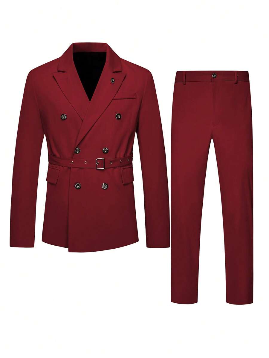 Manfinity Mode Ensemble de costume décontracté pour homme avec boutons ...