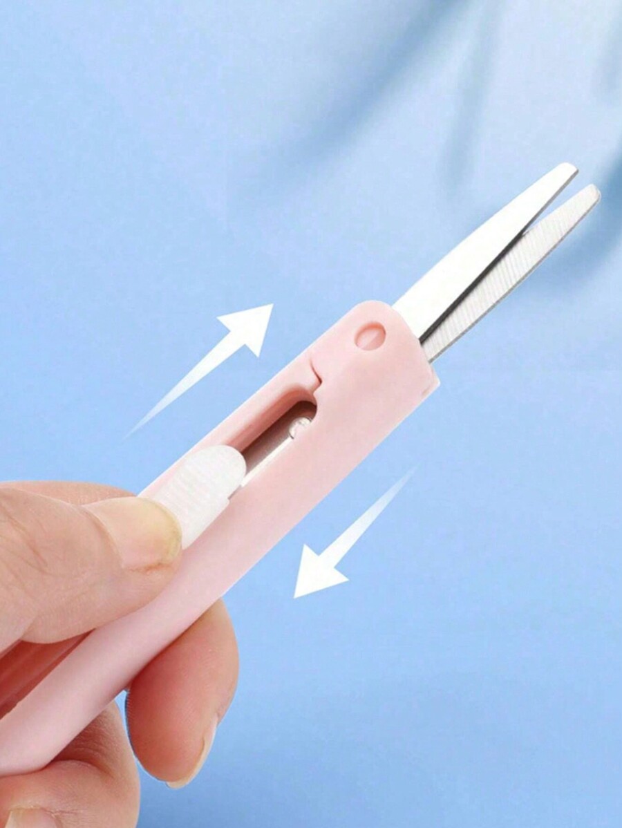 SHEIN 1pc Foldable Dual Purpose Scissors Craft Knife Paper Cutter Mini ...