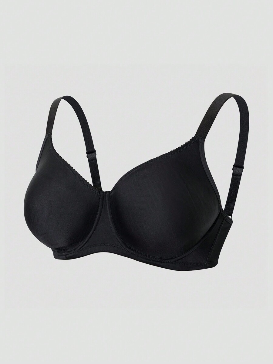 Simple Thin Wire Bra With Underwire, Plus Size Lift And Gather Big Bust ...