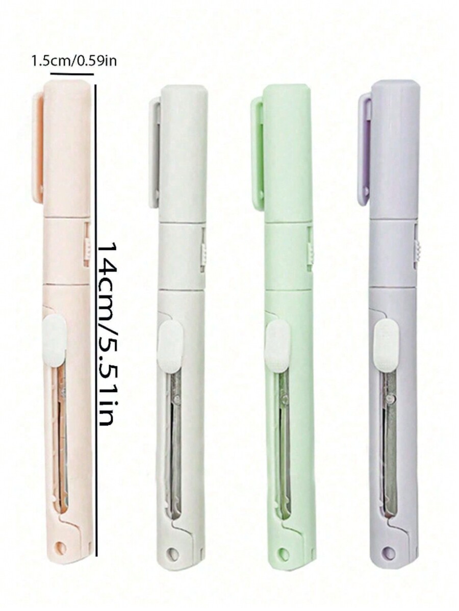 SHEIN 1pc Foldable Dual Purpose Scissors Craft Knife Paper Cutter Mini ...