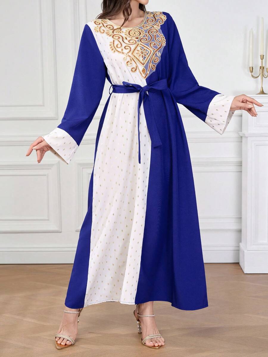 SHEIN Najma Women's Simple & Fashionable Arab Style Casual Everyday Dress, Modest Elegant ...