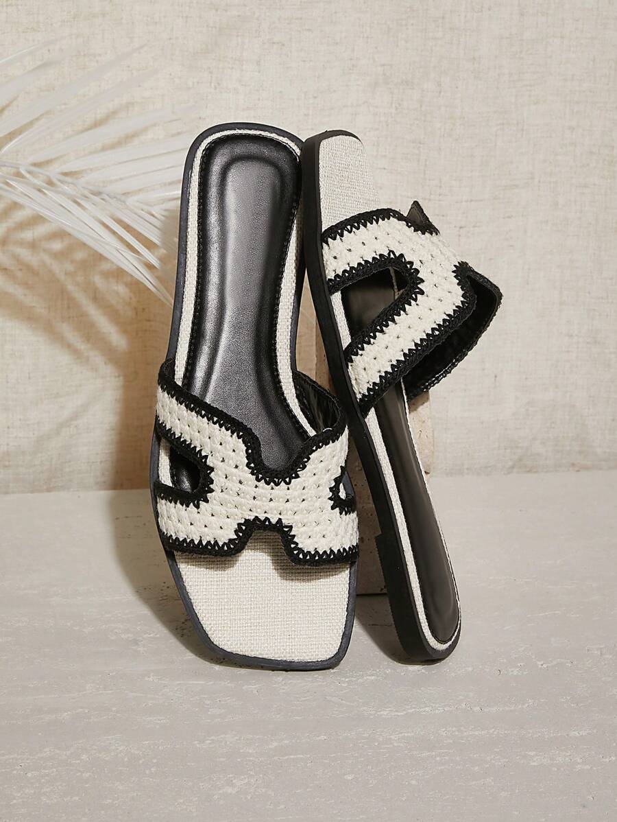 SHUZIA Handmade Mesh Band Lightweight Comfortable Flat Sandals For ...