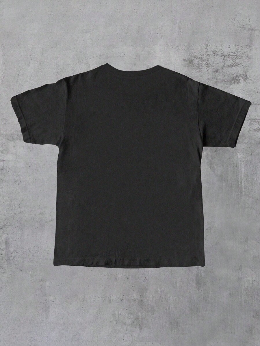 SHEIN EZwear Funny "I May Be Dumb" Cat Meme Print Graphic Round Neck T ...