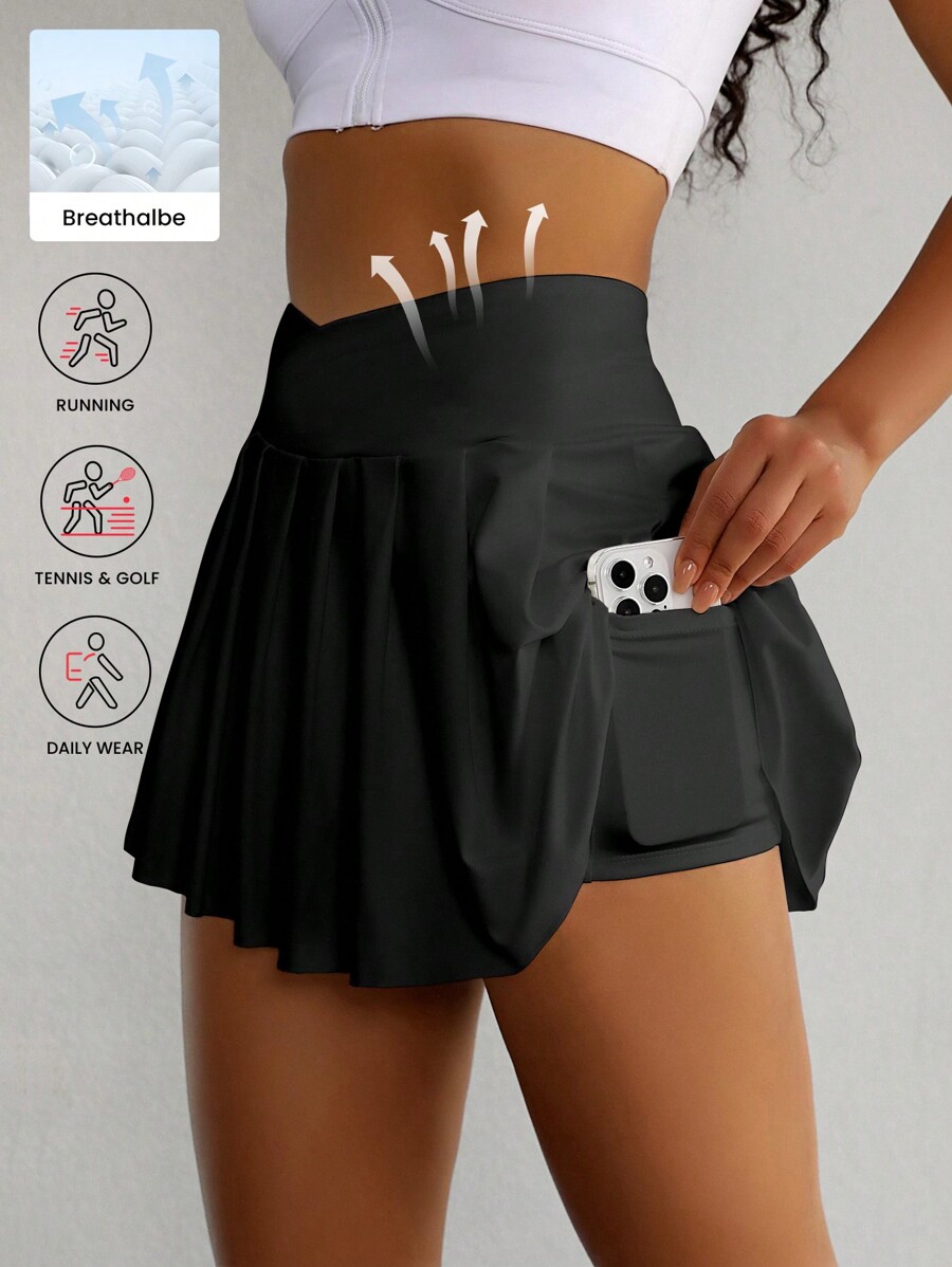 CourtClass Tennis Skirt Golf Skorts High Waisted With Pockets Inner ...