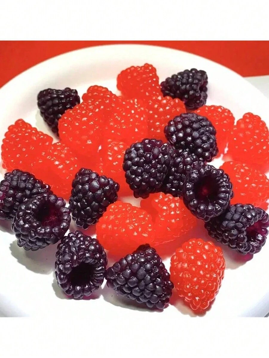 24/12/6pcs Artificial Raspberry Fruit Model For Decoration, Cake DIY ...