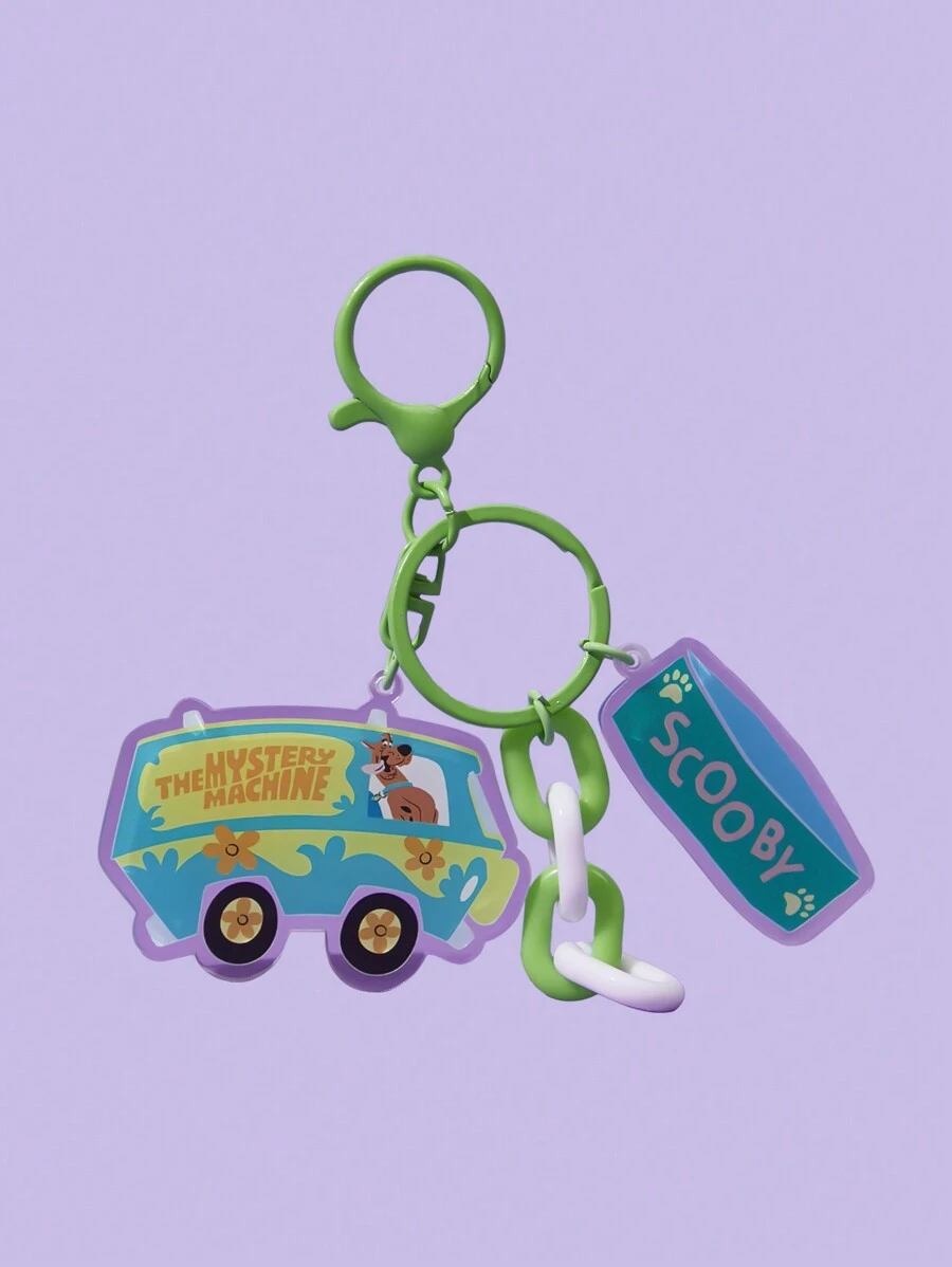 SCOOBY-DOO X SHEIN Cartoon Dog And Bus Acrylic Keychain | SHEIN UK
