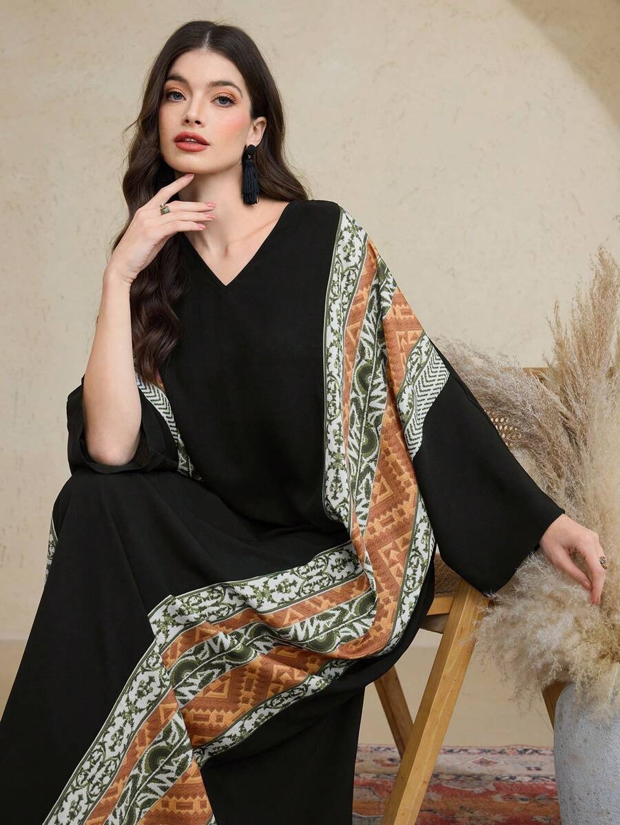 SHEIN Najma Women's Turkish & Arabic Style Traditional Long Dress ...