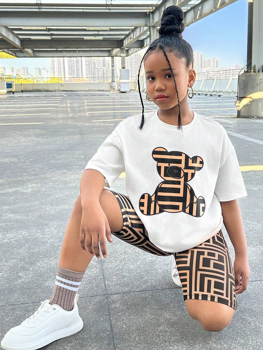 SLAYR KIDS Tween Girls Casual Street Sporty Fashion Short Sleeve T ...