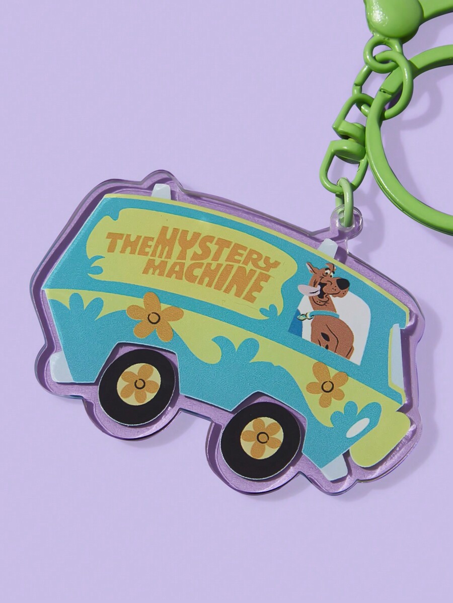 SCOOBY-DOO X SHEIN Cartoon Dog And Bus Acrylic Keychain | SHEIN UK