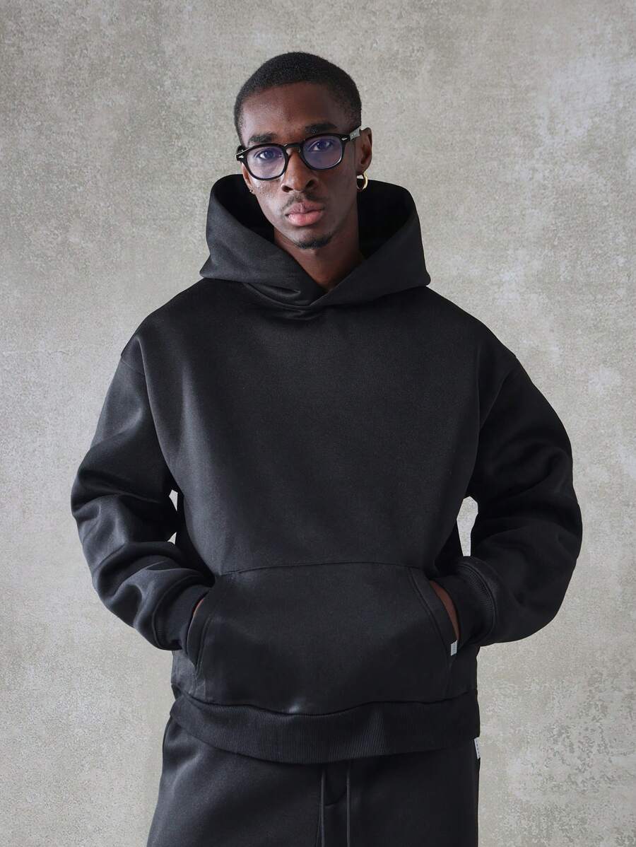 SUMWON Regular Fit Overhead Essential Hoodie And Drop Crotch Sweatpants ...