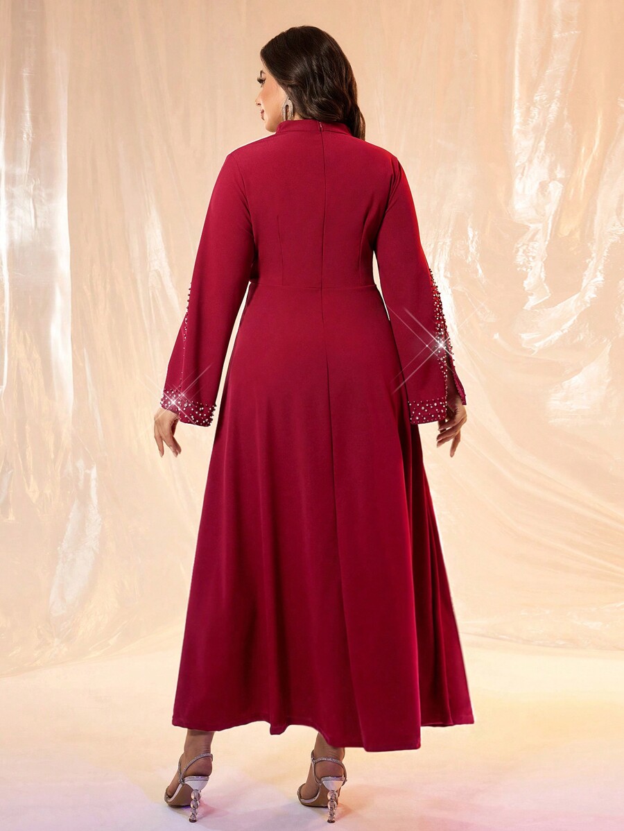SHEIN Belle Robe de soirée rouge Top de gamme grande taille pour la ...