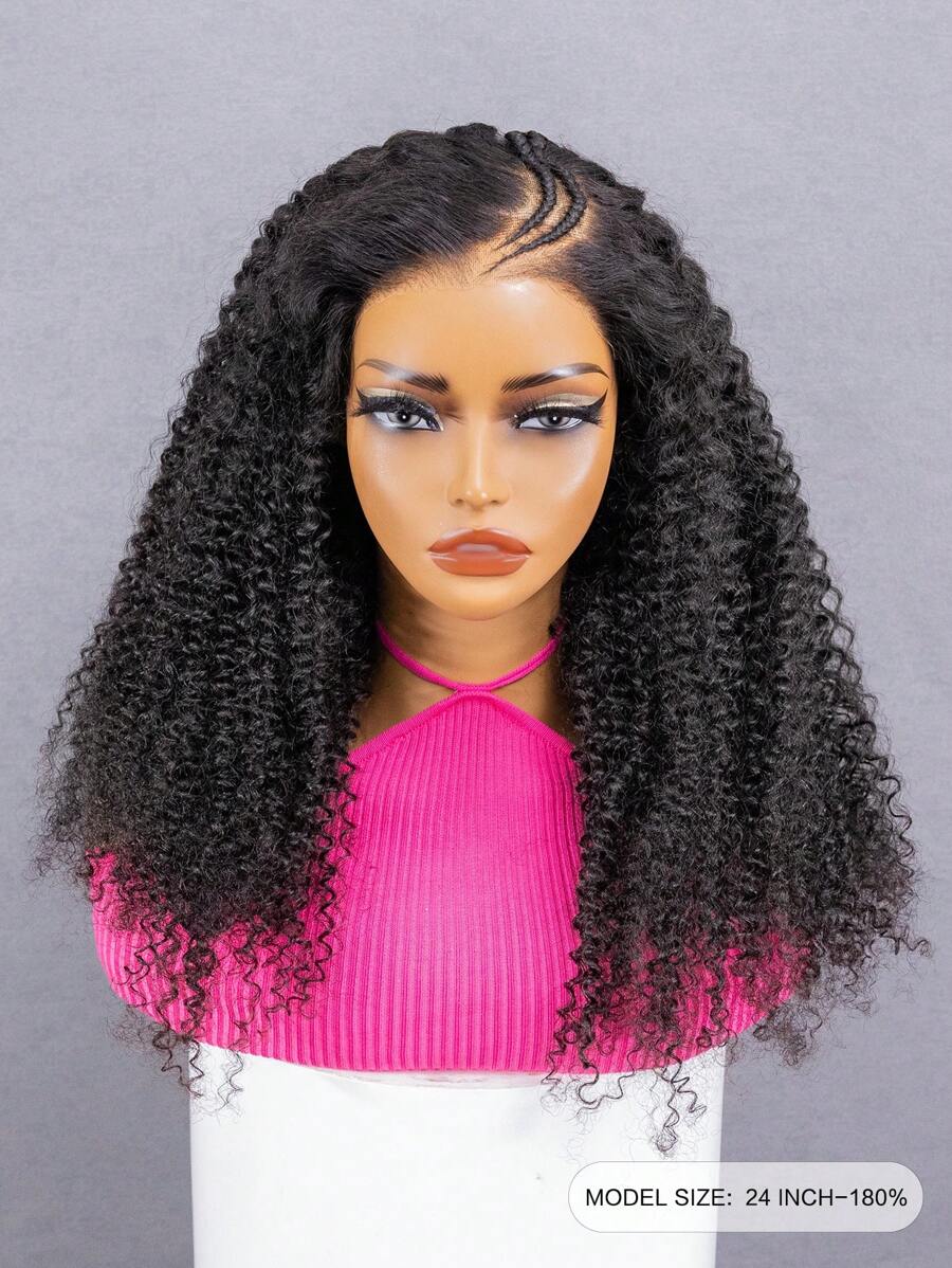 Pre-Braid Style 9x6 M-Cap Kinky Curly Wear Go Wig 180% 18-26 Inch Pre ...