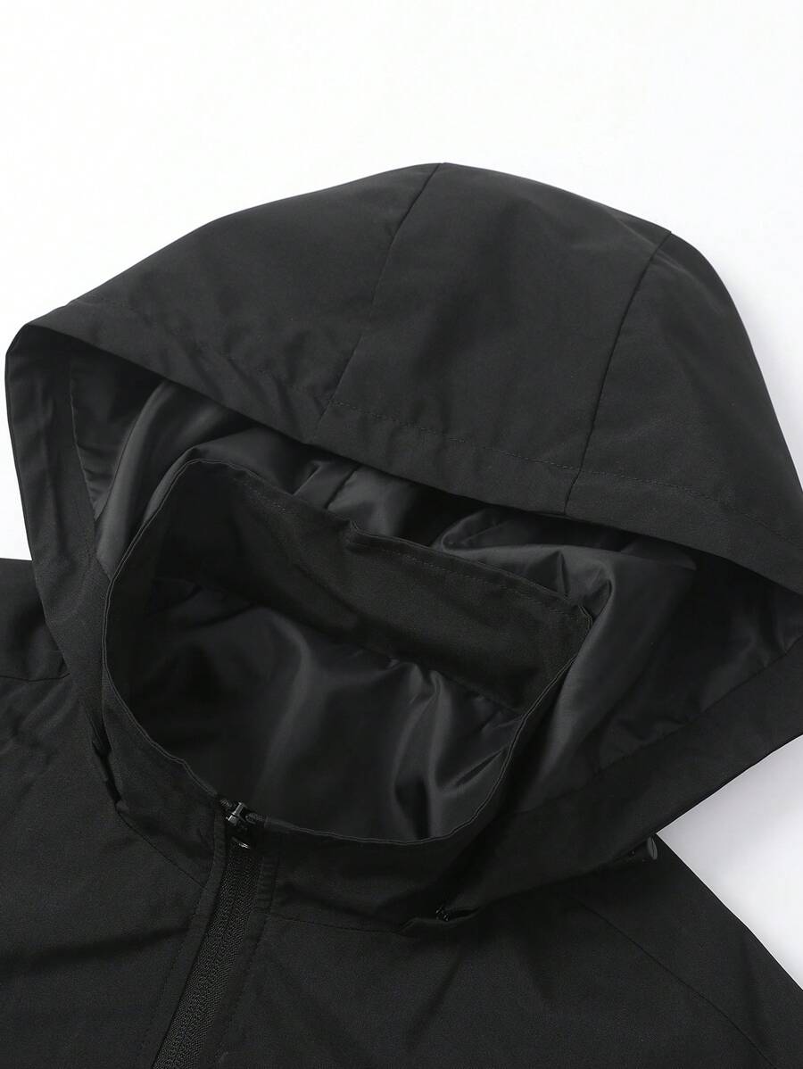 Manfinity Sport Corelite Men's Slogan Print Hooded Track Jacket | SHEIN USA