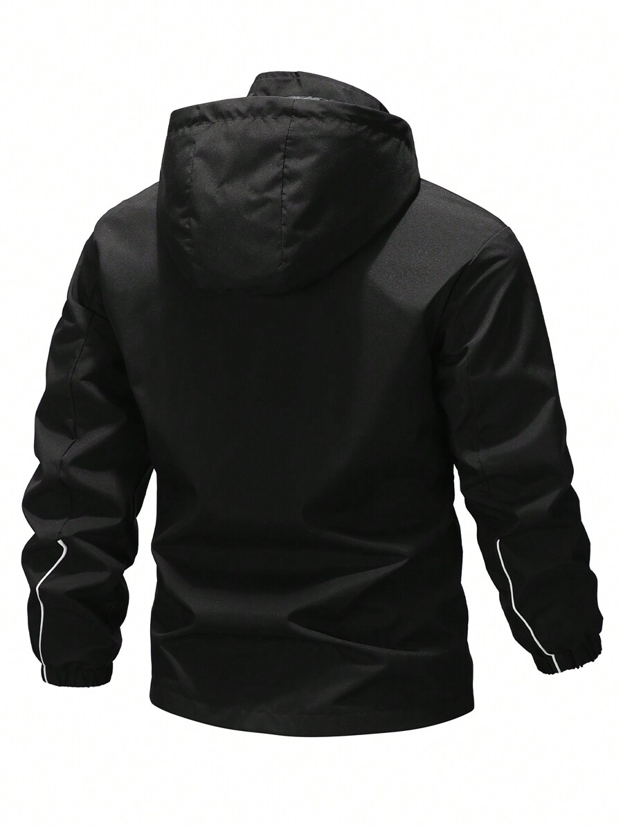 Manfinity Sport Corelite Men's Slogan Print Hooded Track Jacket | SHEIN USA