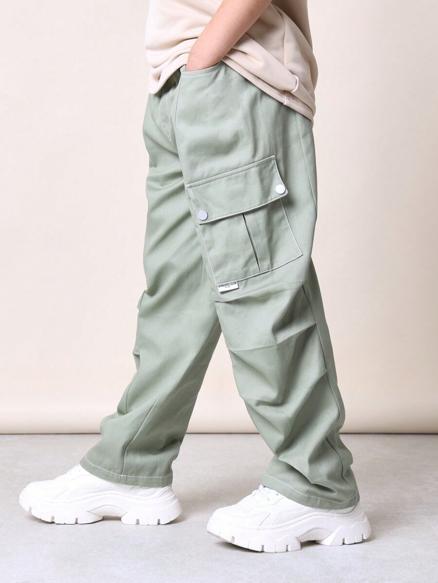 SUMWON Tween Boys Comfy Straight Fit Cargo Pant | SHEIN EUR