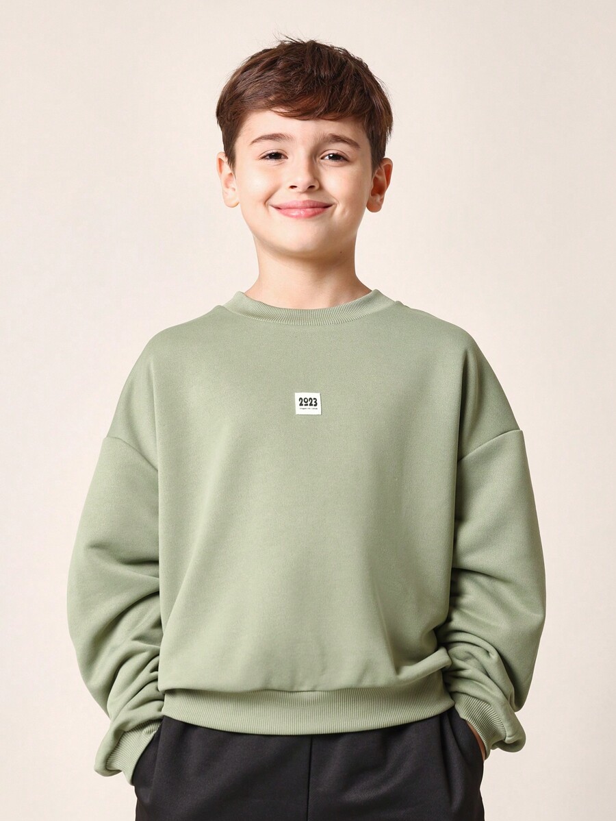 SUMWON Tween Boys Comfy Regular Fit Sweatshirt With Brooklyn Graphic ...