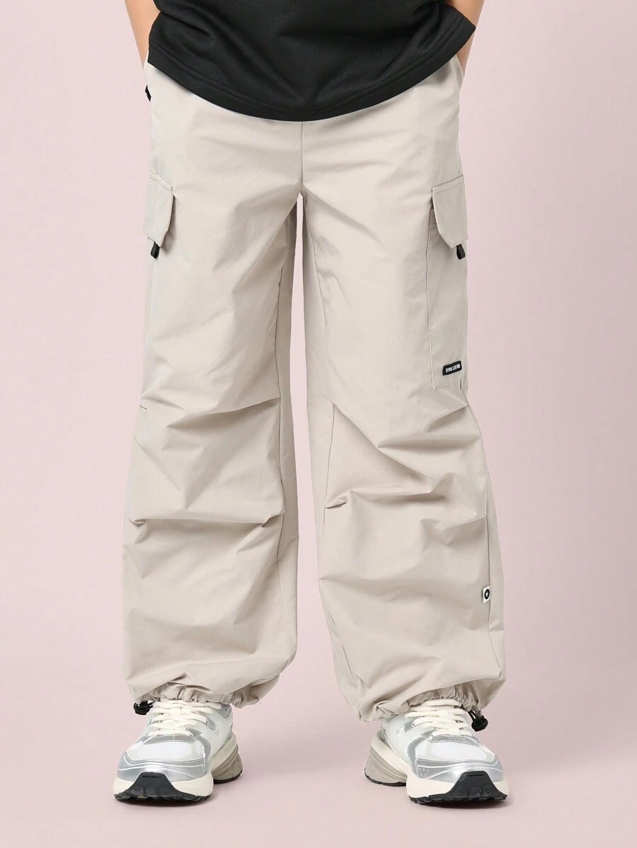 SUMWON Tween Boys Comfy Straight Fit Nylon Cargo Parachute Pant | SHEIN EUR