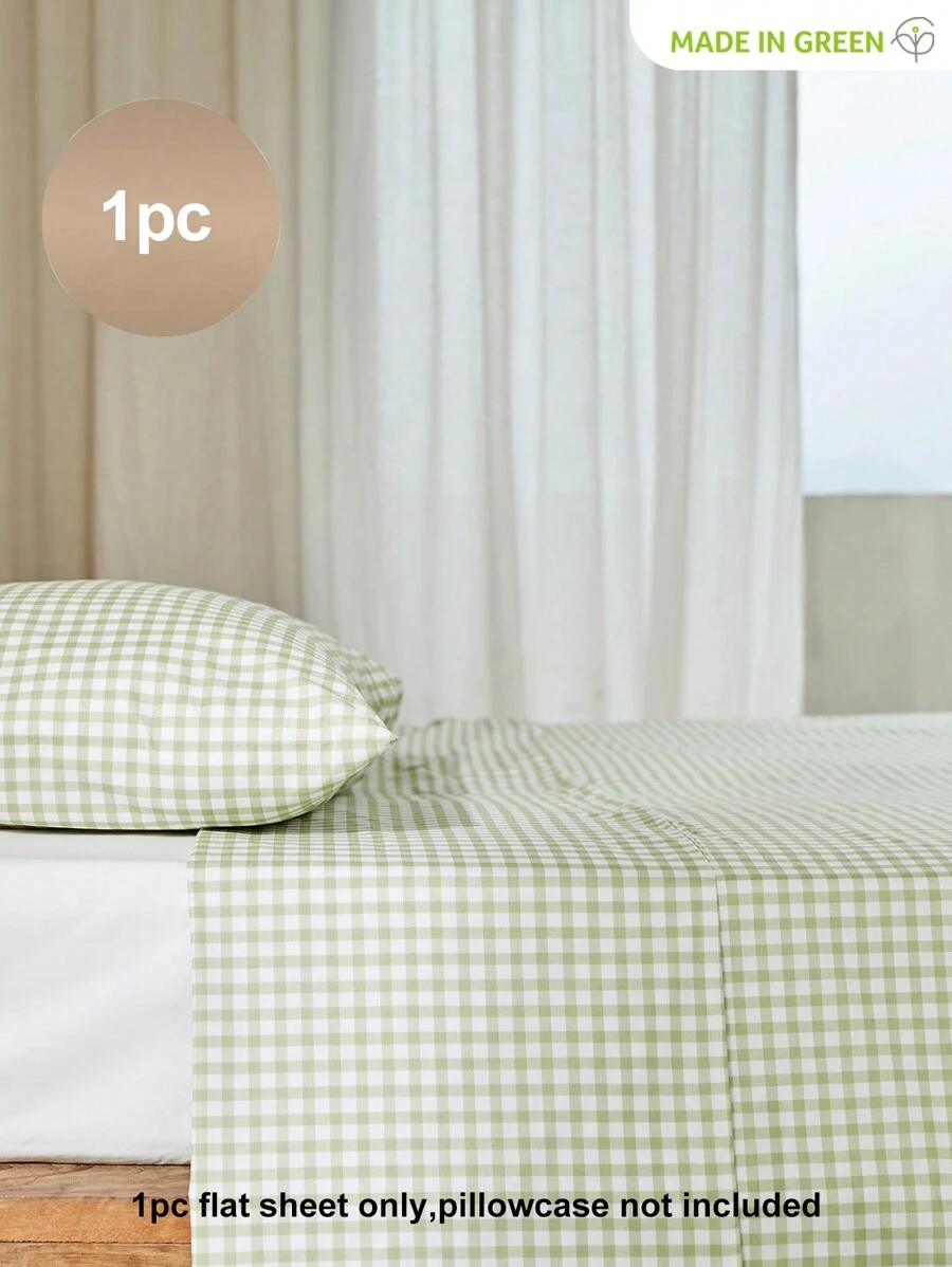 Cirelle 1pc Printed Flat Sheet, 100% Cotton, Soft & Breathable, Chic ...