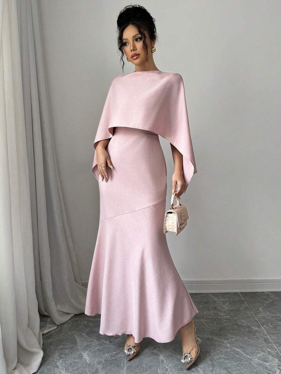 Elenzga Women's Elegant Fashion Workwear Party Holiday Sleeveless Ruched Hem Wrap Waist Maxi ...