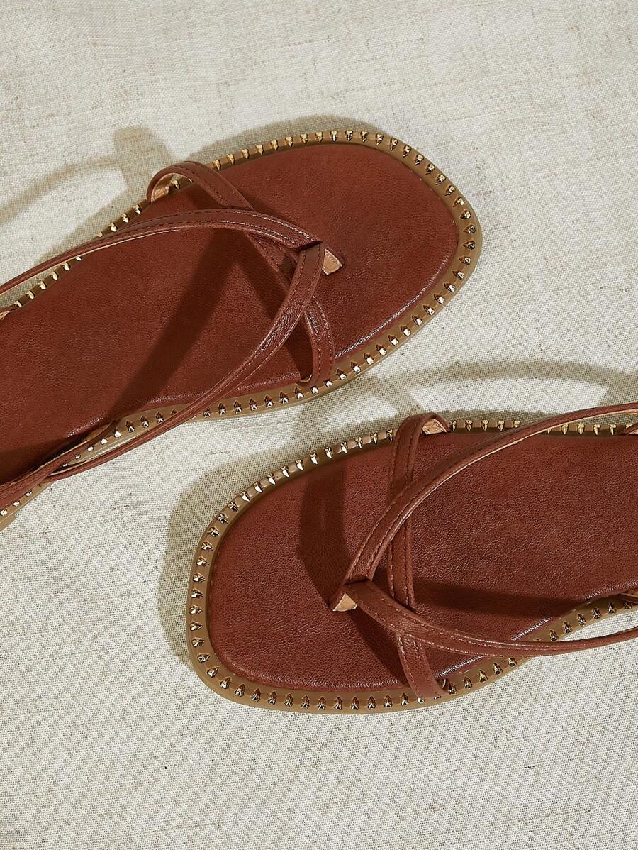 SHUZIA Women's Glamorous Tan Ankle Strap Buckle Low Square Toe Spring ...