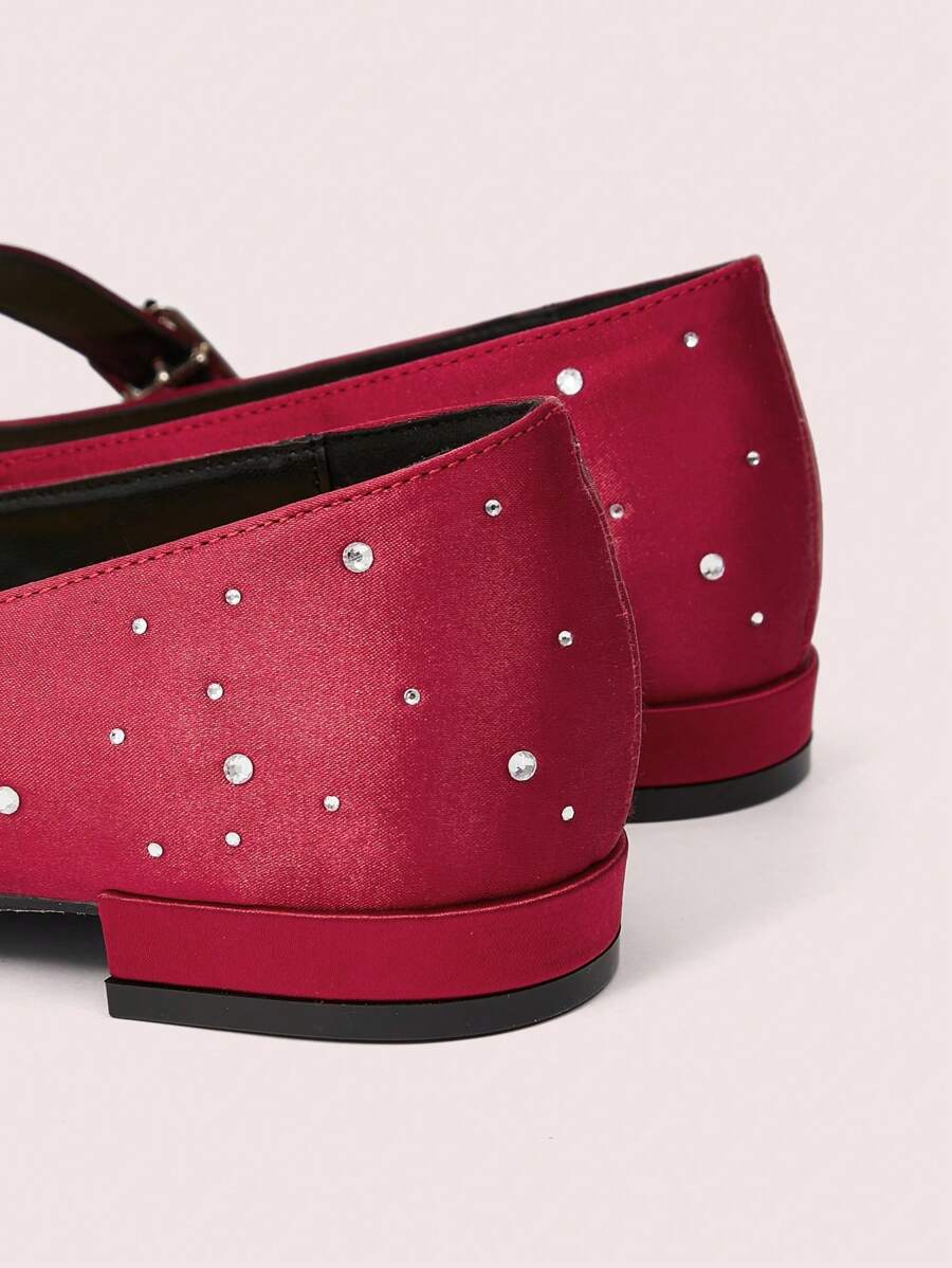 CUCCOO DOLLMOD Women's Flat Red Square Toe Plaid Mary Jane Shoes ...