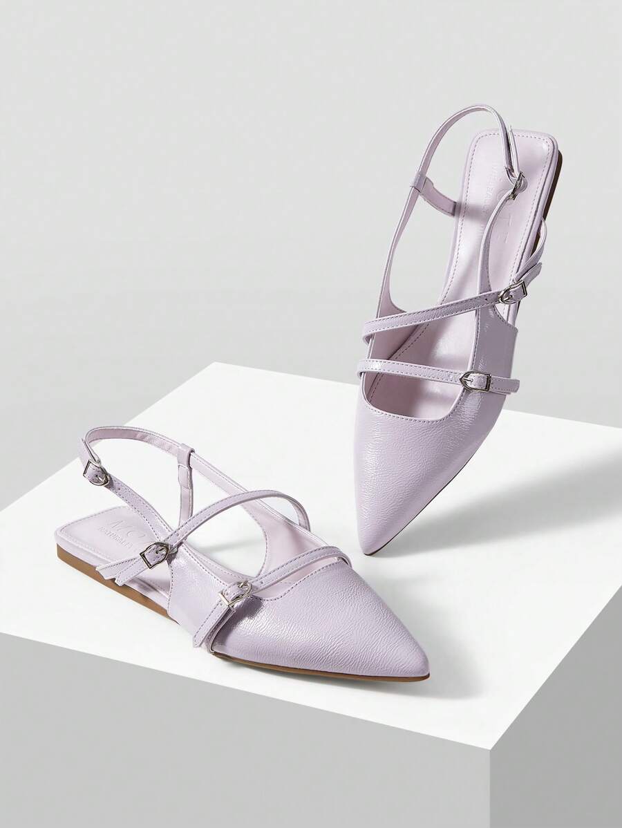 MOTF PREMIUM WOMEN FASHION PERSONALITY MULTIPLE POINT TOE SLINGBACK ...