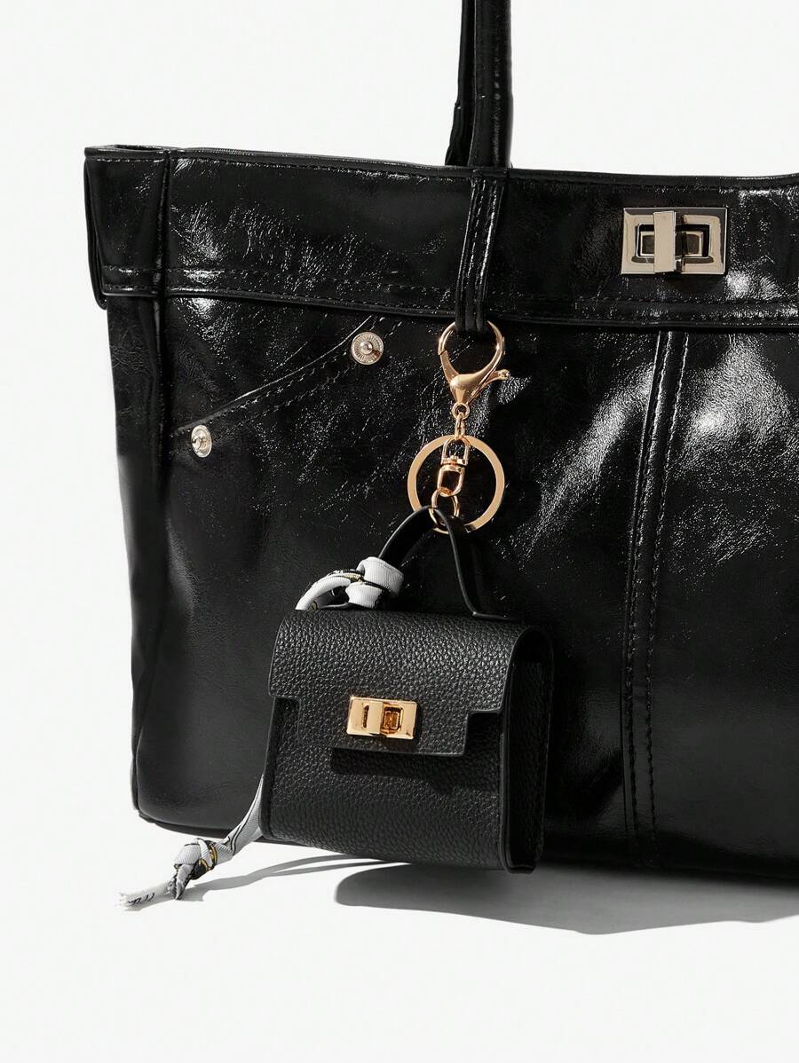 SHEIN SXY ミニキーリングホルダーキーチェーン コインケース イヤホンポーチバッグチャーム | #SHEIN春の感謝祭