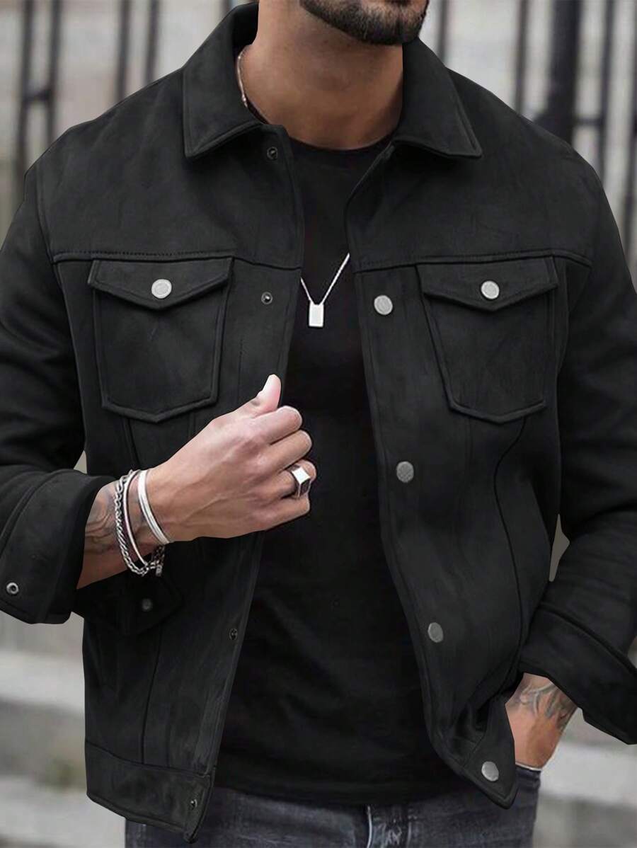 Manfinity Dauomo Men's Retro American Style Casual Business Elastic ...