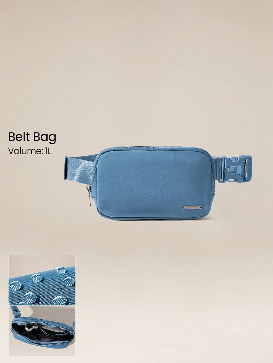 GLOWMODE 1L Zipper Everywhere Belt Bag Water Repellent Waist Crossbody ...