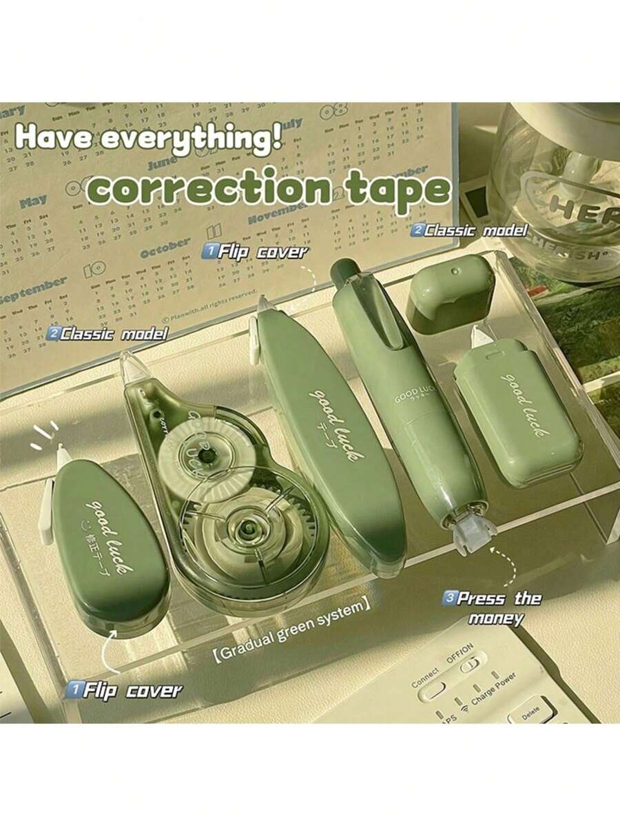 5 Packs High-Value Multifunctional Correction Tape Set, Creative ...