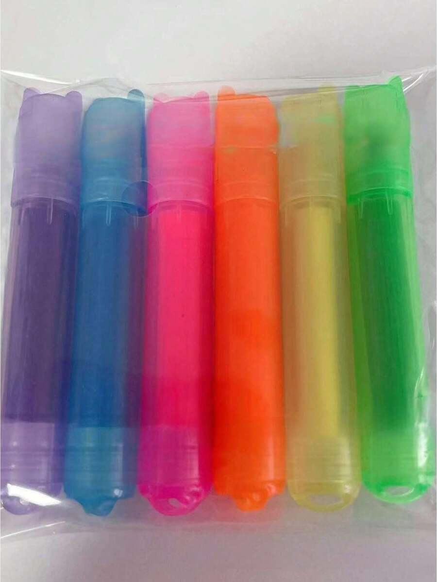 3/6/12pcs Fluorescent Mini Highlighters With Large Capacity And Thick ...
