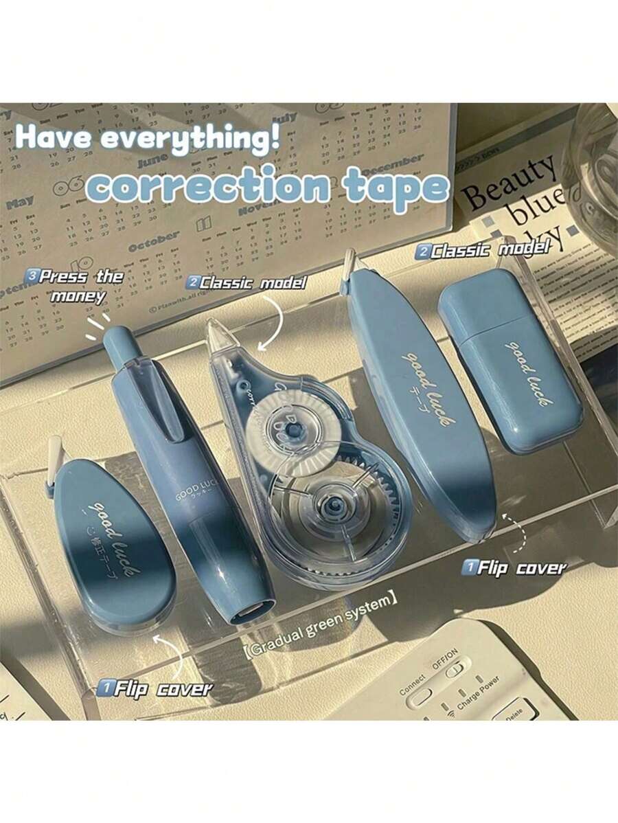 5 Packs High-Value Multifunctional Correction Tape Set, Creative ...