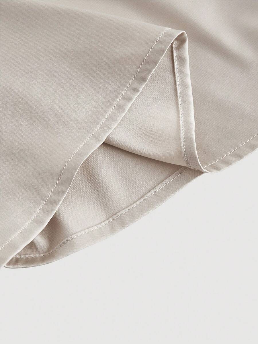 SHEIN MOD Plus Size Women Retro Apricot Wrap Style Exquisite And ...