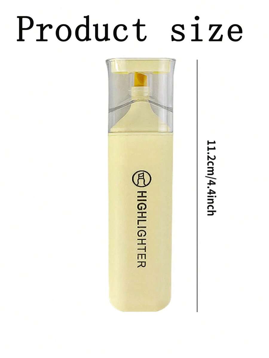 SHEIN 6 قطع/مجموعة أقلام تحديد ضوئية ماركر ملونة بلون الماكرون الفاتح لرسم والتلوين والتعليمات ...