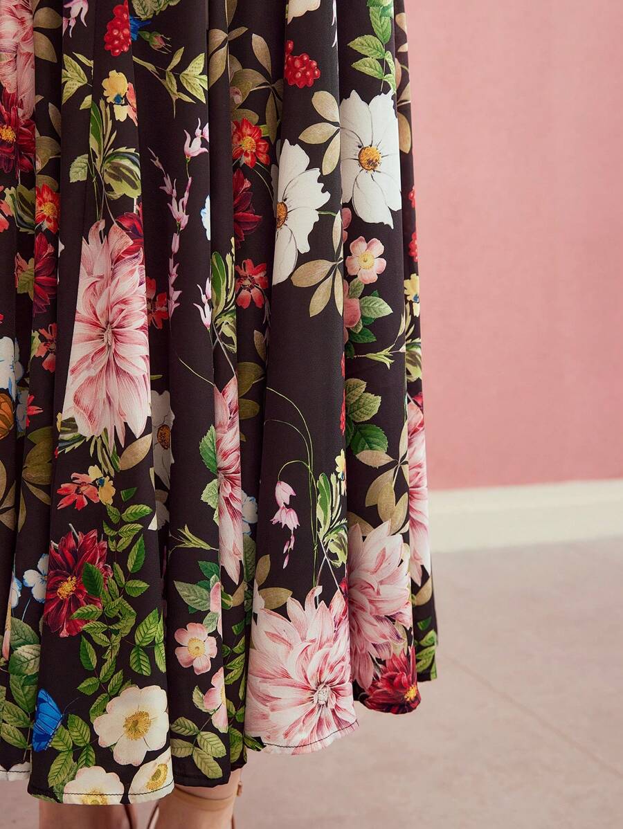 MOTF STUDIO FLORAL PRINT DRAPED CAMI DRESS,SPRING/SUMMER | SHEIN USA