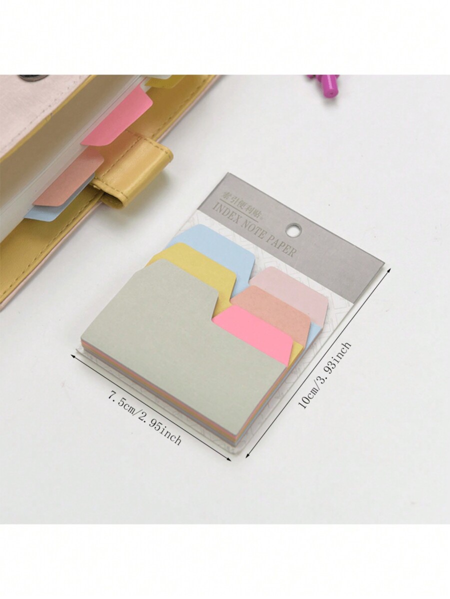 90pcs 6-Color Index Sticky Notes, Color-Coded Category Tabs, Planner ...