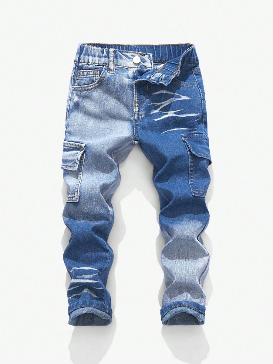 SHEIN Young Boys Street Cool Retro Distressed Trendy Washed High ...